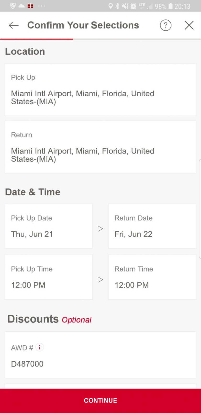 Avis Customers Be Careful If You Use The App And an AWD# - Gate to ...